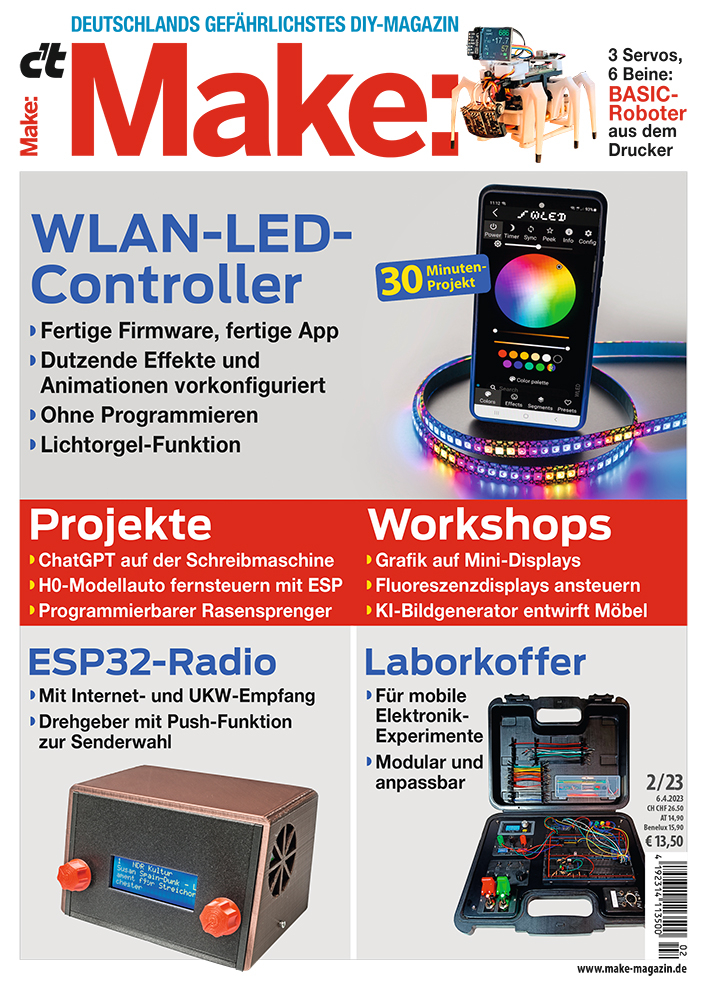 Make-Magazin: Die eigene Lichtshow in 30 Minuten | heise group