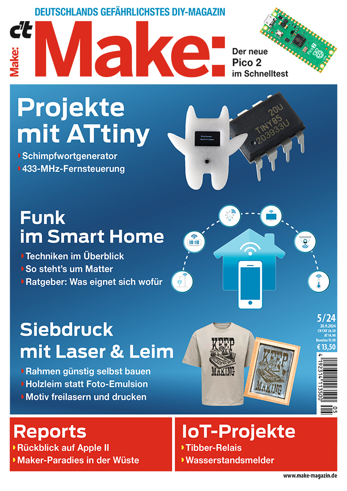 DIY-Magazin Make: Schöner schimpfen mit dem ATtiny | heise group