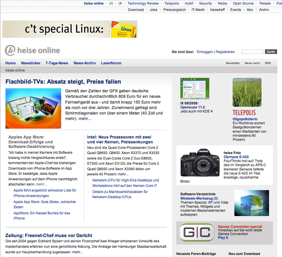 Neuer Auftritt für heise online | heise group