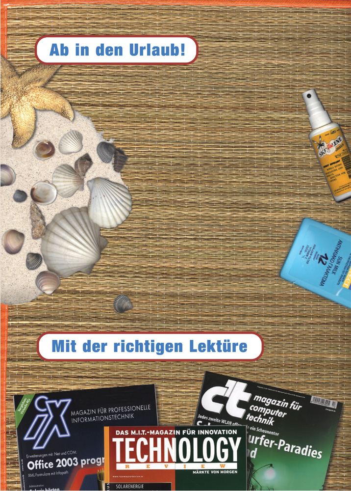 c't, iX und Technology Review als Strandlektüre | heise group